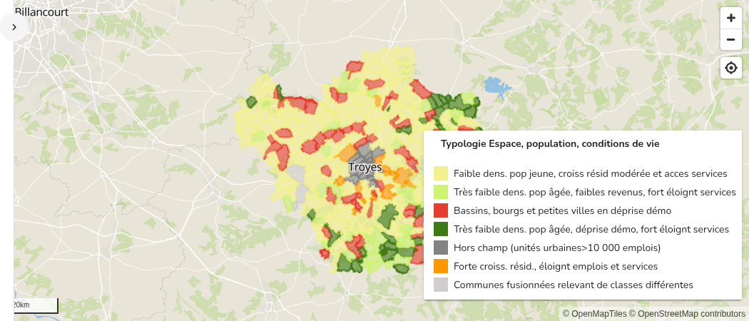 Typologie de la population et des conditions de vie